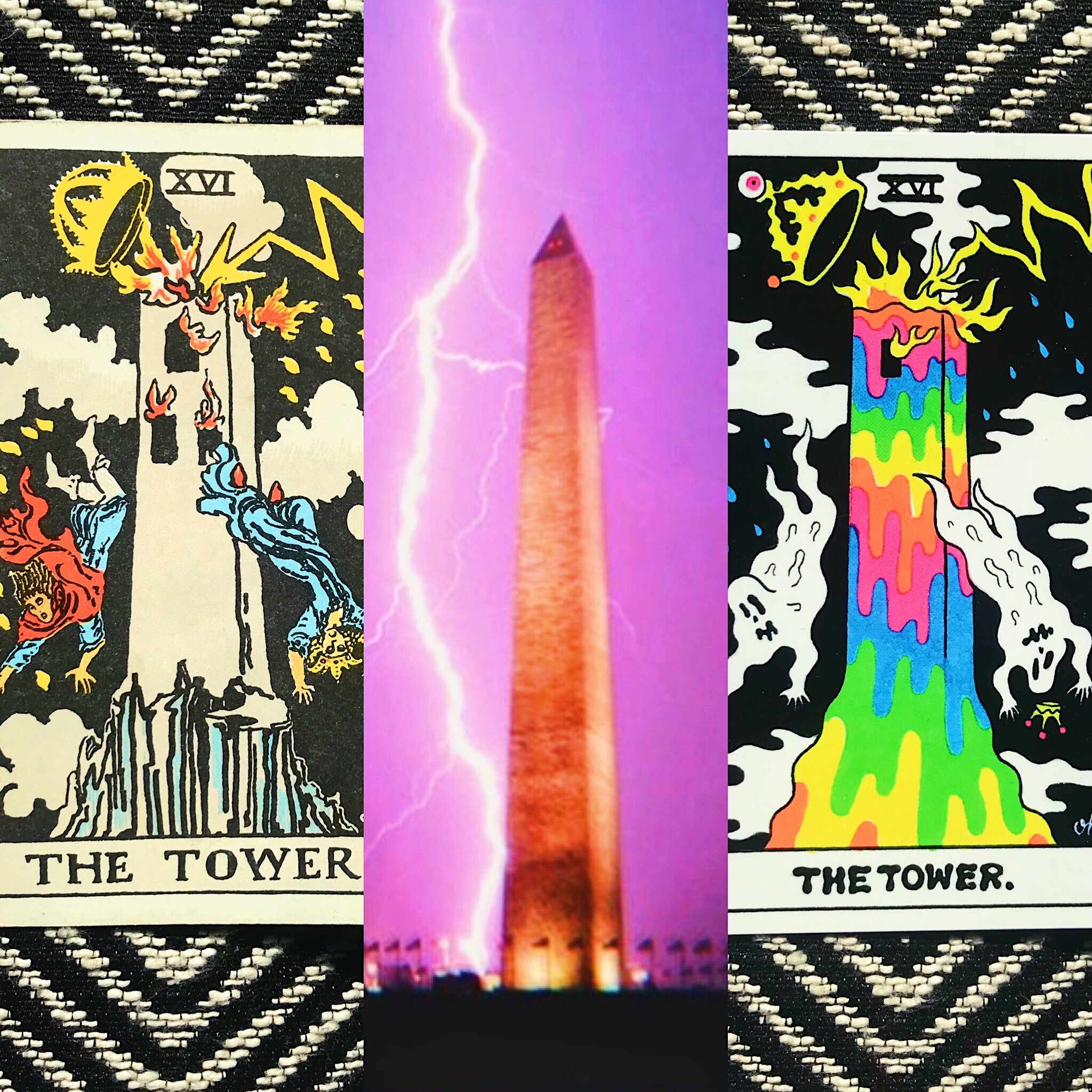 Lightning Strikes Washington Monument: The Tower Tarot Card IRL ...