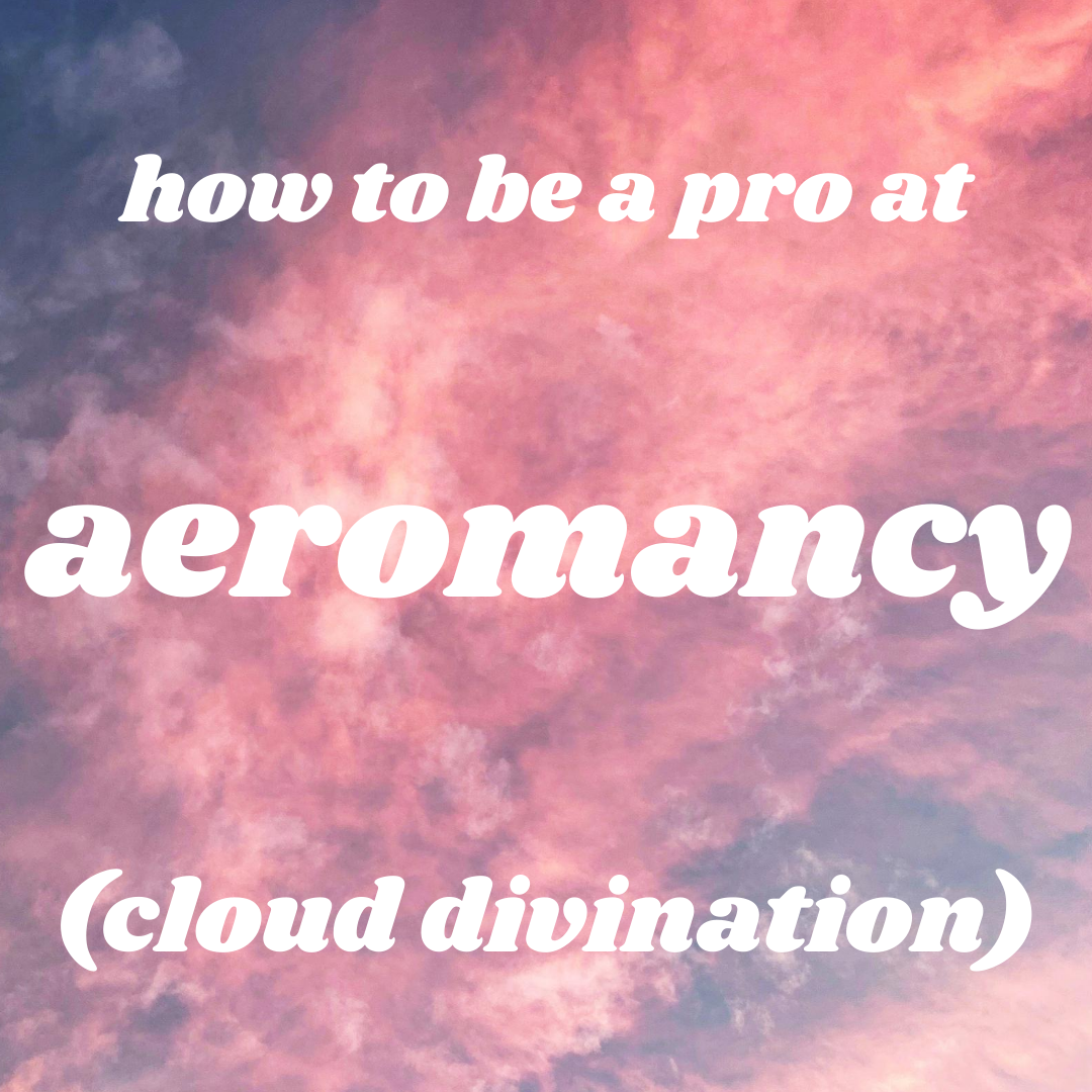How to do AEROMANCY (cloud divination) ft. the prettiest pink sunset ...
